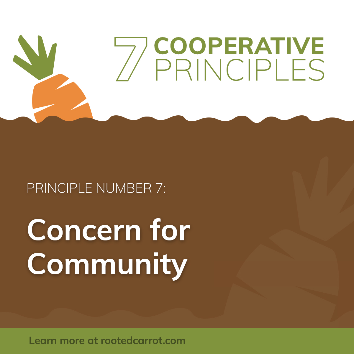 Principle #7: Concern for Community – Rooted Carrot Co-op
