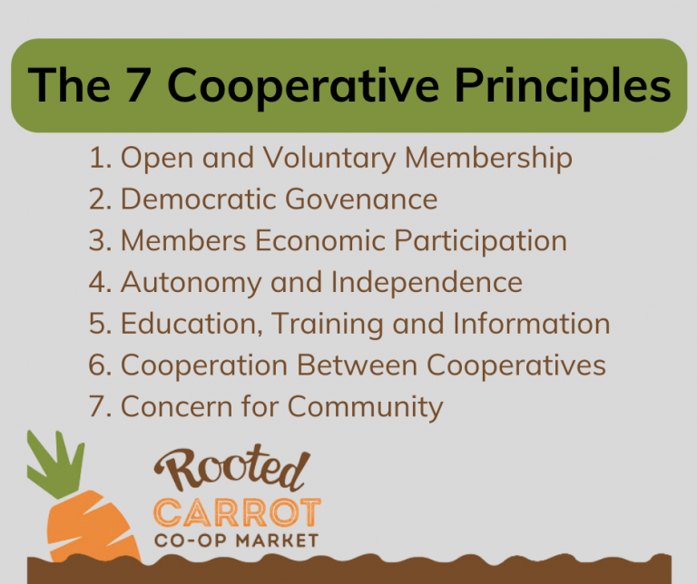 The Seven Cooperative Principles – Rooted Carrot Co-op